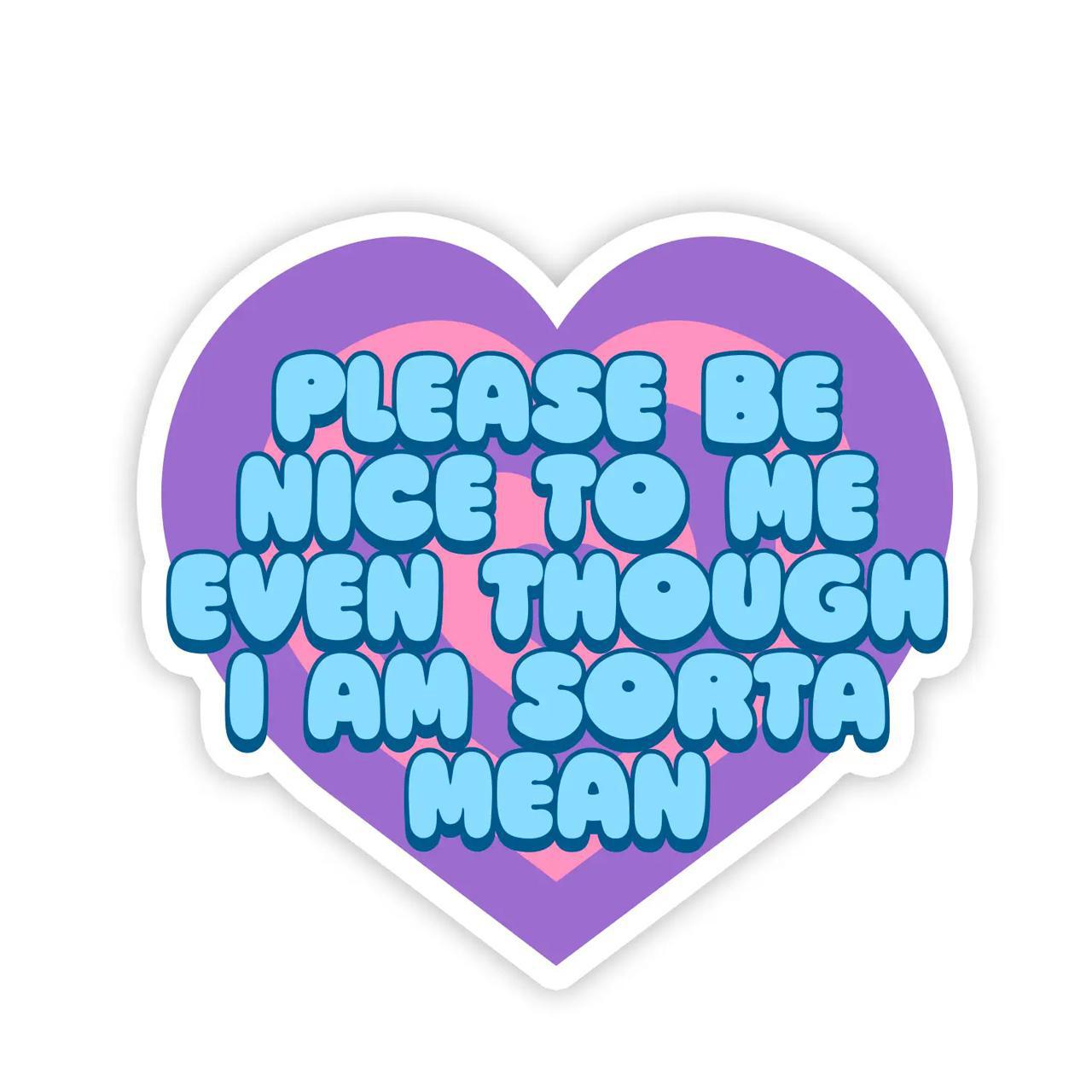 Sorta Mean Mini Sticker – Zakka Joy