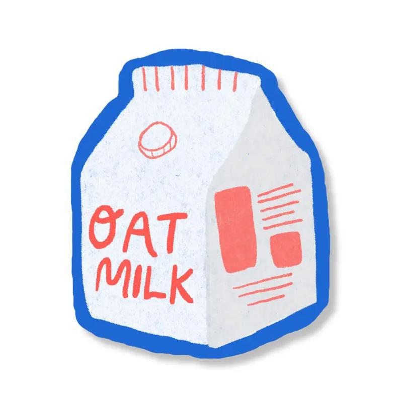 Oat Milk Sticker – Zakka Joy
