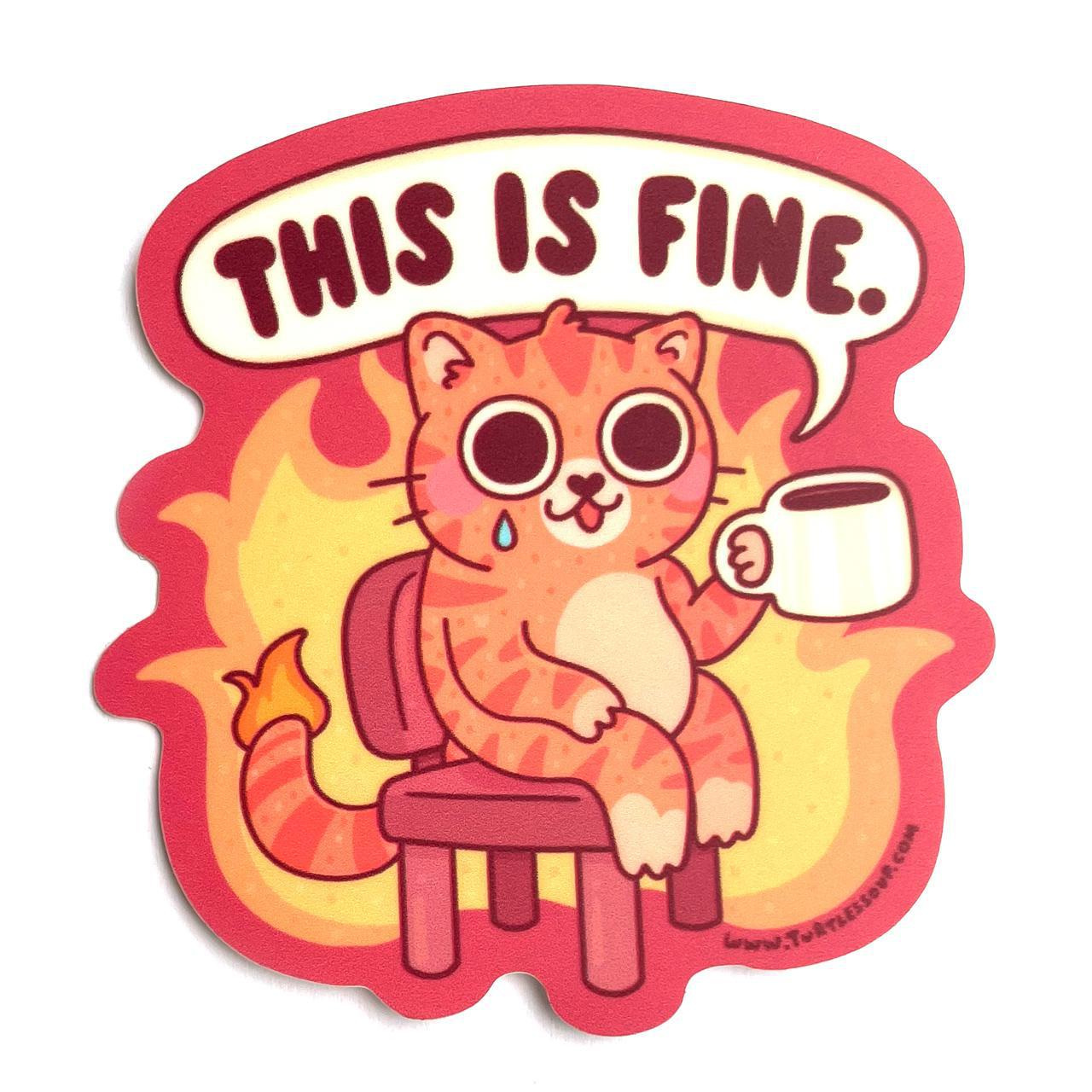 This is Fine Cat Sticker – Zakka Joy
