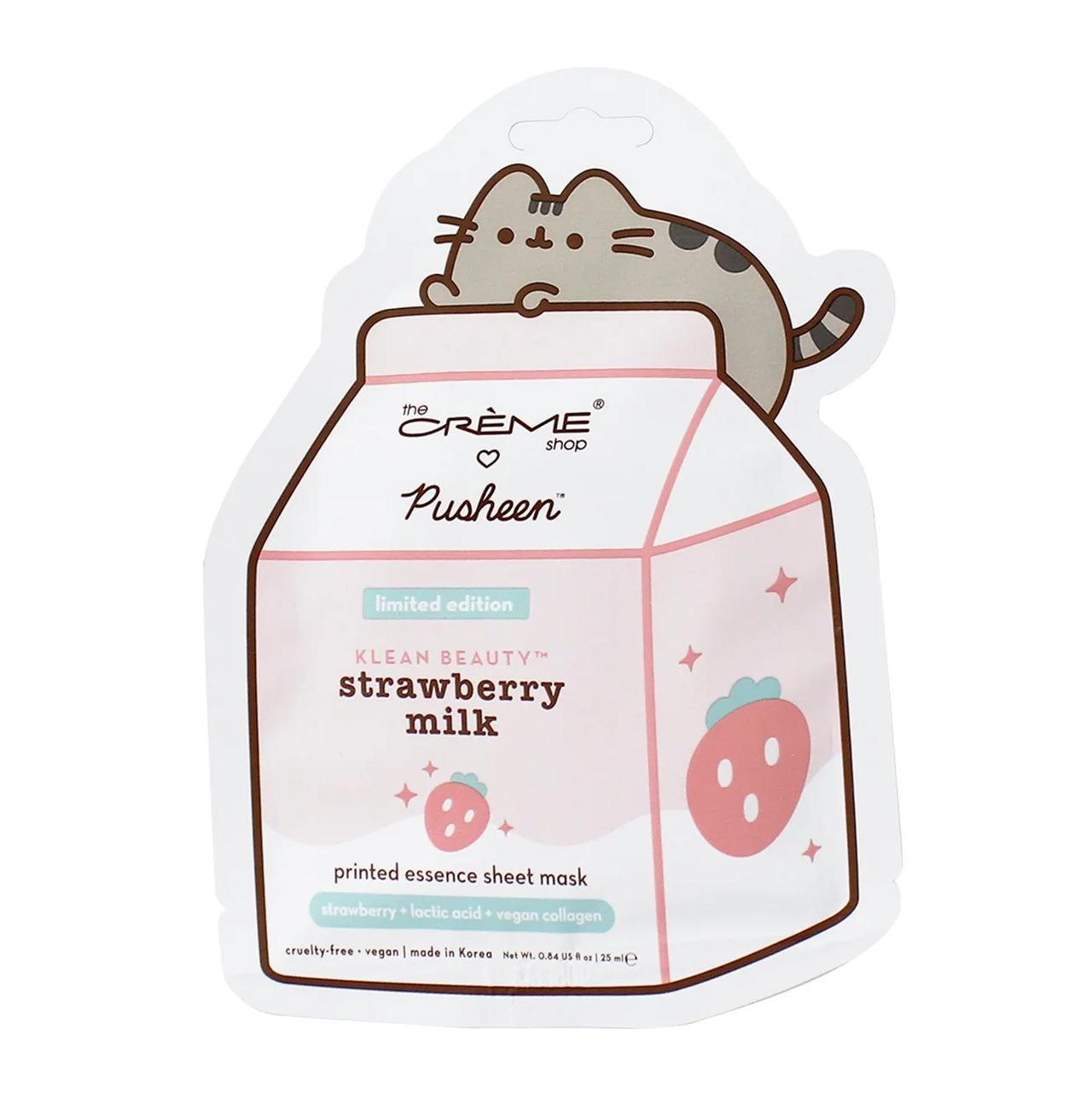 Pusheen Strawberry Milk Sheet Mask – Zakka Joy