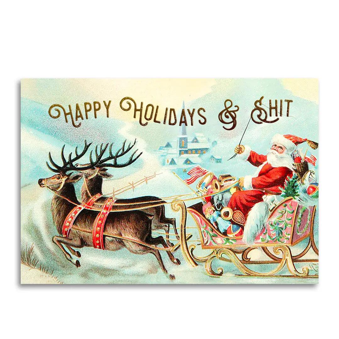 Happy Holidays + Shit Card – Zakka Joy