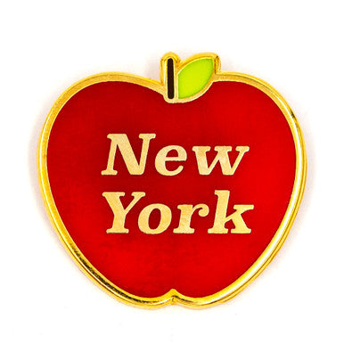 New York Apple Enamel Pin – Zakka Joy
